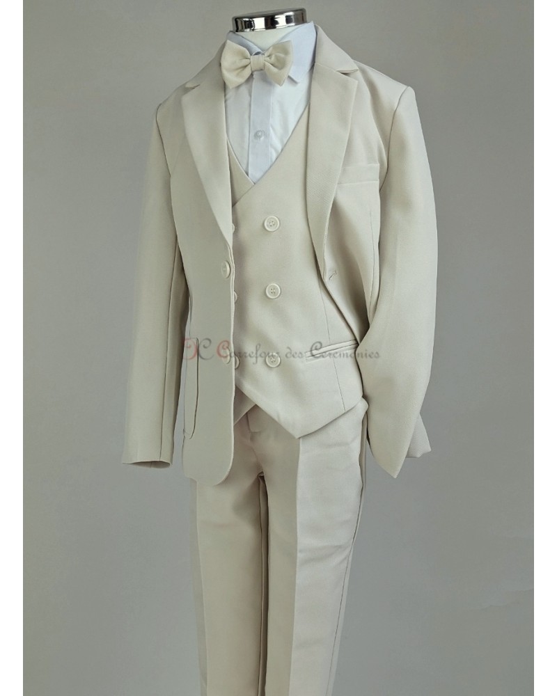 Costume Garçon Beige Clair Cérémonie – Mariage, Communion