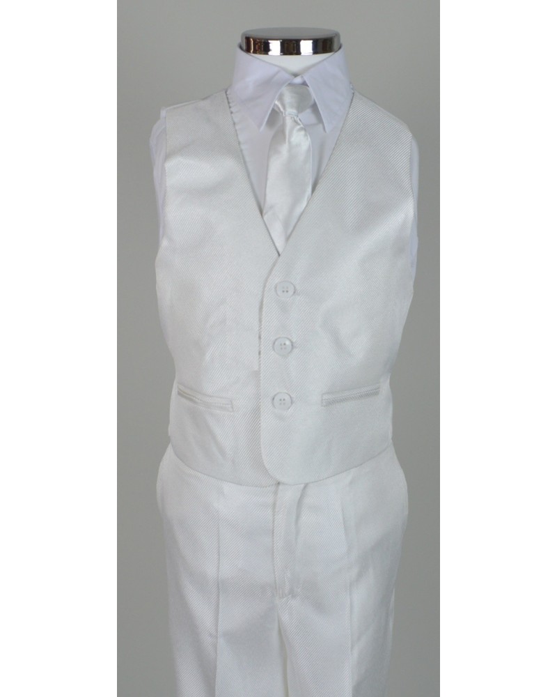 Costard Cérémonie Garçon Écru 5 Pièces - Élégance & Confort
