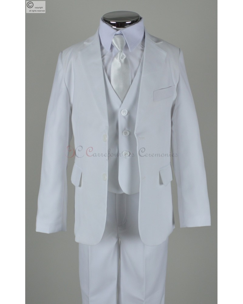 Costume Communion Blanc - Élégance Carrefour des Cérémonies
