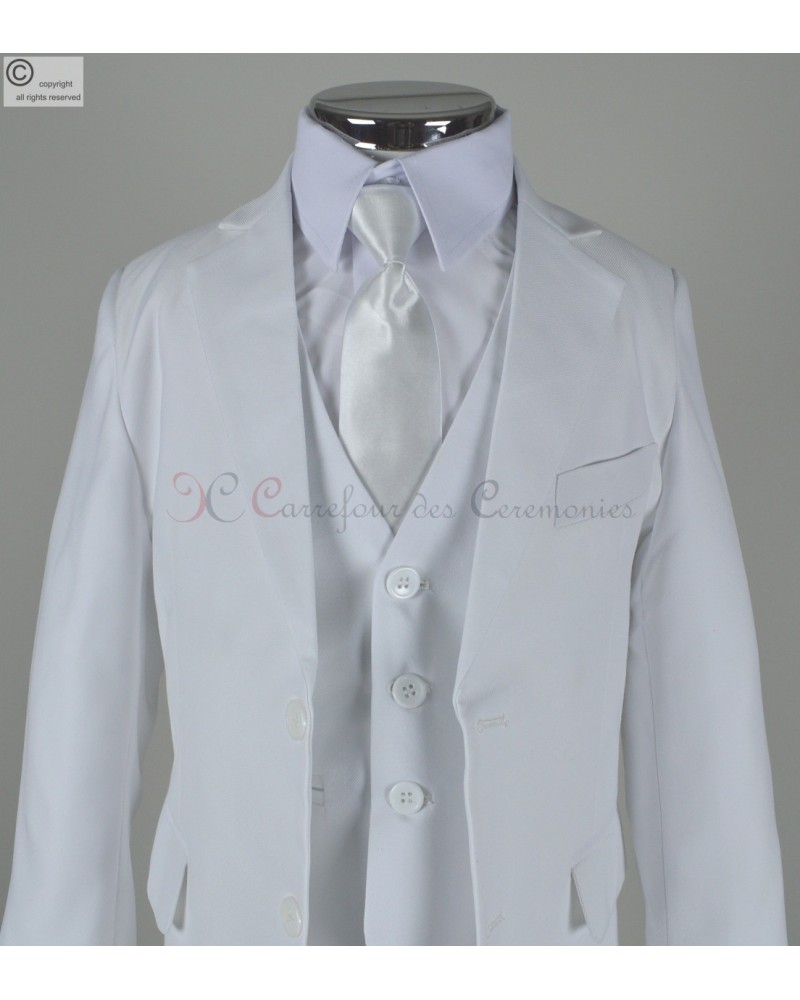 Costume Communion Blanc - Élégance Carrefour des Cérémonies