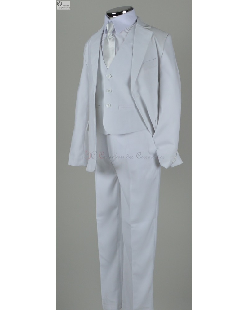 Costume Communion Blanc - Élégance Carrefour des Cérémonies