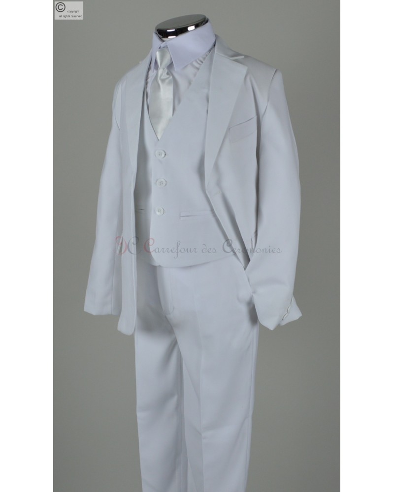 Costume Communion Blanc - Élégance Carrefour des Cérémonies