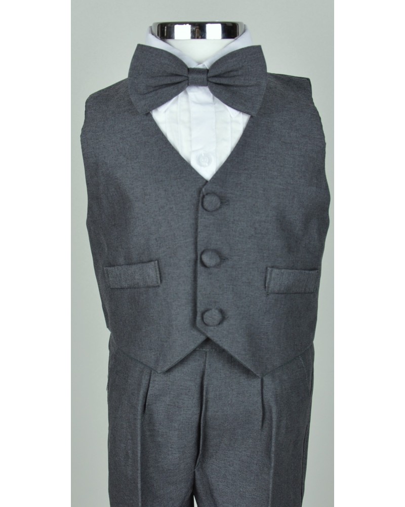 Costard Garçon bébé gris foncé - Style Distingué