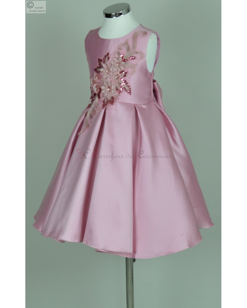 Robe enfant cérémonie rose - Carrefour des Cérémonies