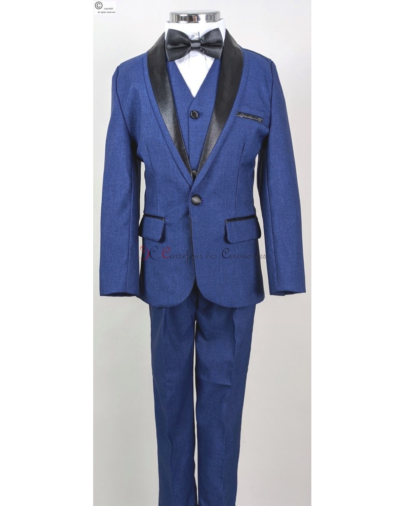 Costard bleu royal enfant pour Jeunes Élégants
