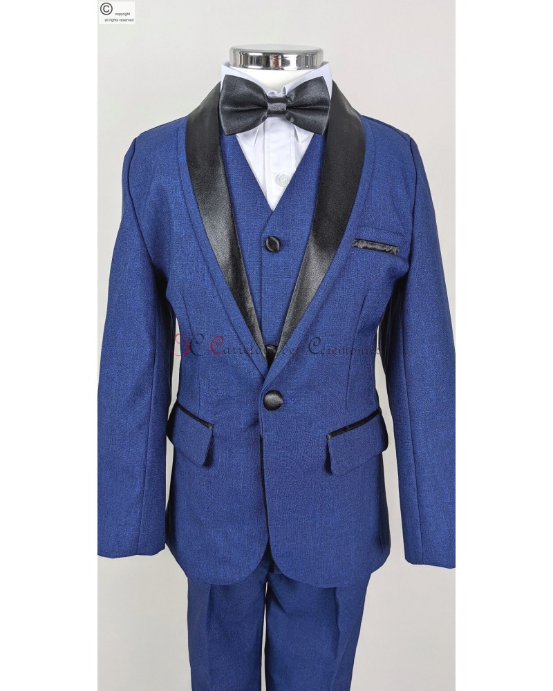 Costard bleu royal enfant pour Jeunes Élégants