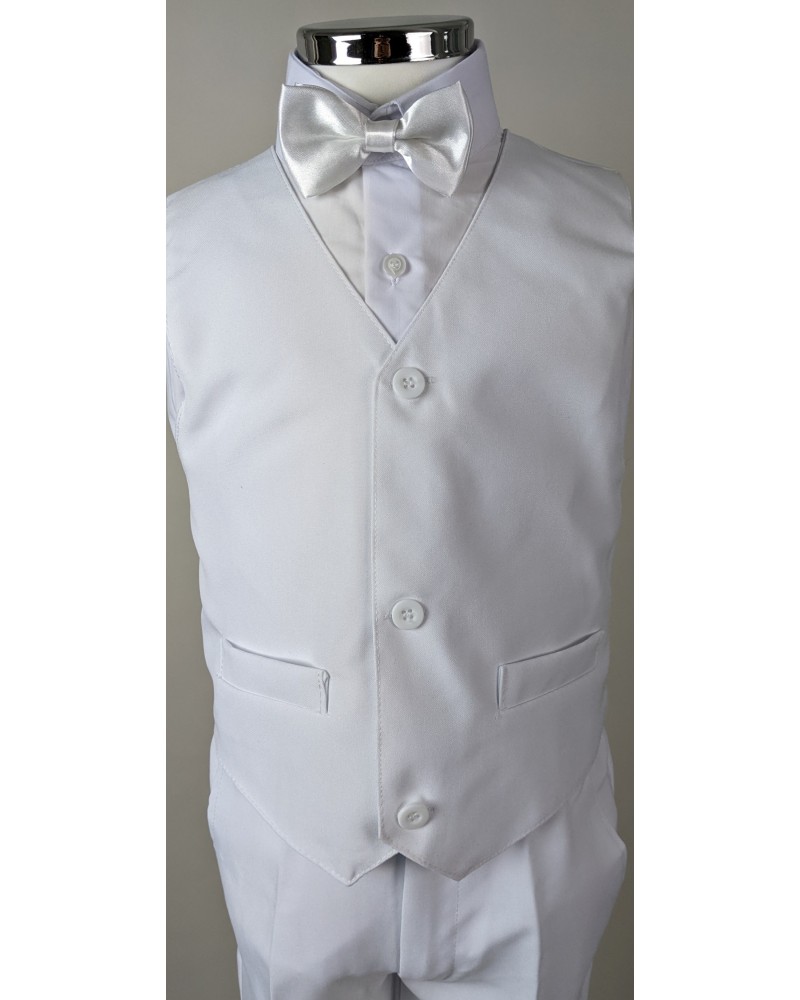 Tenue de communion blanc fashion pour garçon