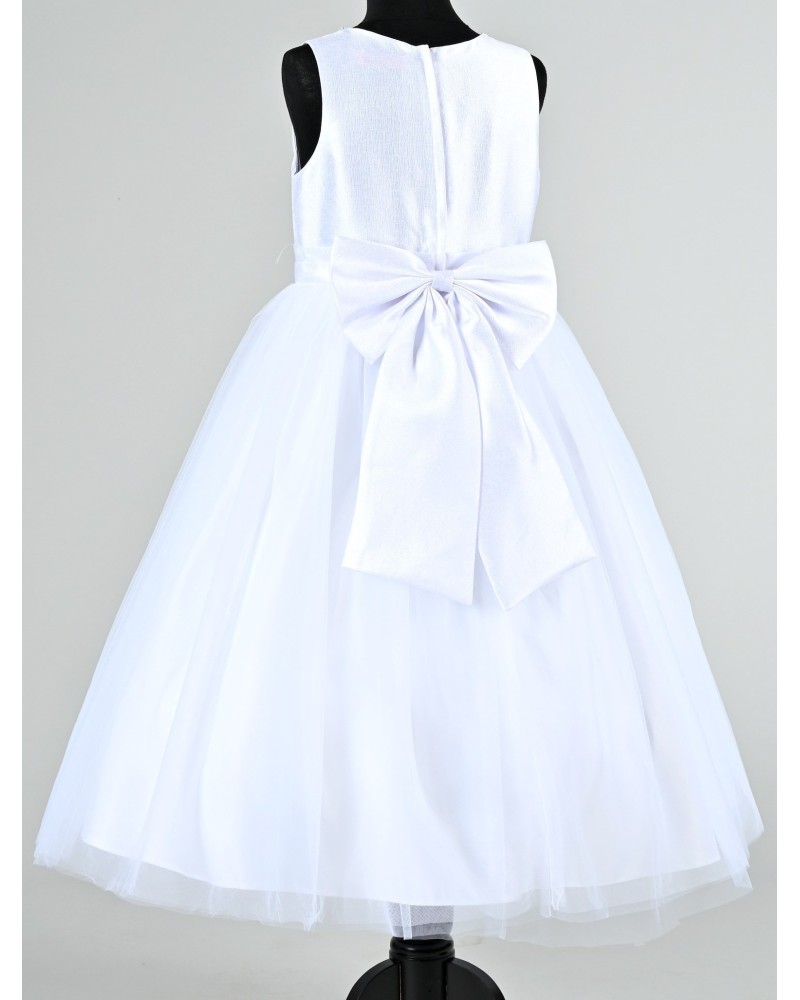 Robe communion avec ceinture blanche - Carrefour Cérémonie