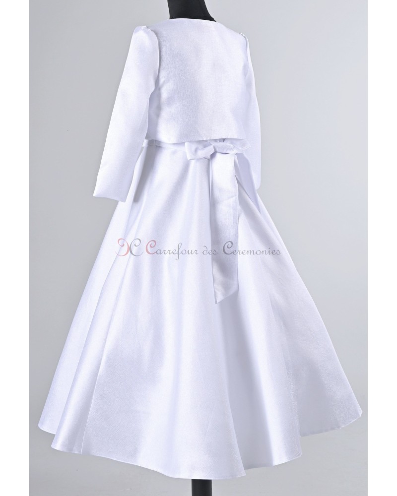 Robe de communion longue blanche Françoise