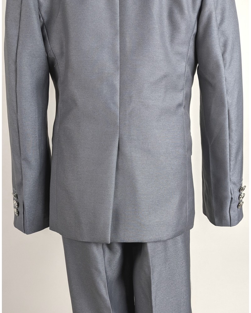 Costume garçon gris veste bouton croise