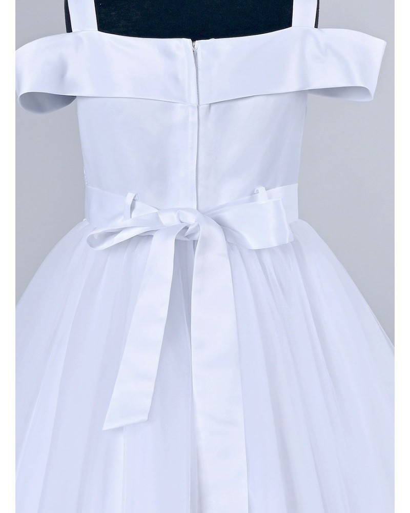 Robe de Communion Aya - Élégance et Raffinement pour Filles