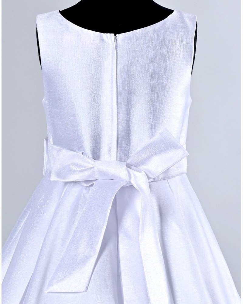 Robe Communion Marlene Satin Blanc – Pureté et Élégance