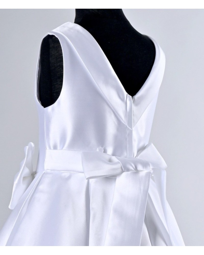 Robe communion blanche simple fille - Carrefour Cérémonie