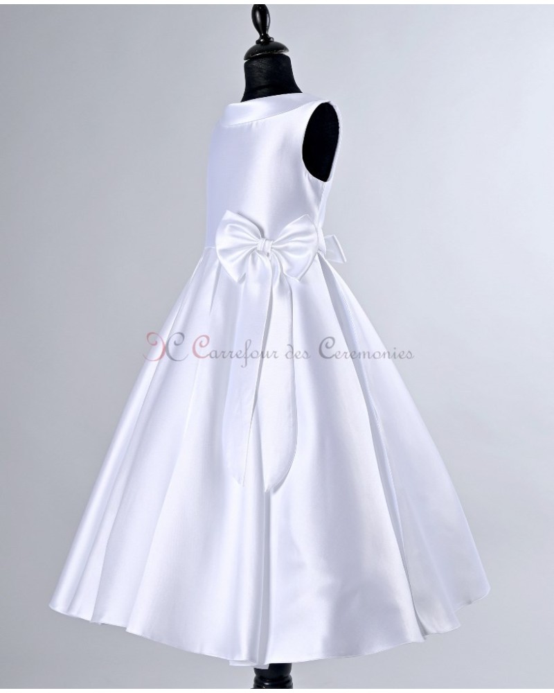 Robe communion blanche simple fille - Carrefour Cérémonie
