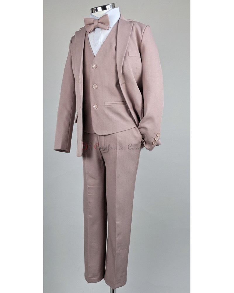 Costume de Cérémonie Enfant Rose Pale - Élégance et Style